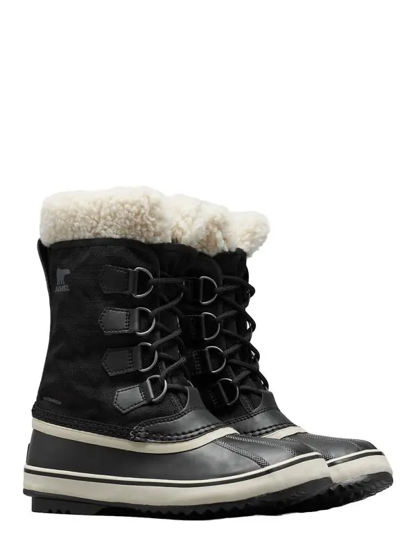 Sorel Winter Carnival Waterproof Boots - Black/ Stone