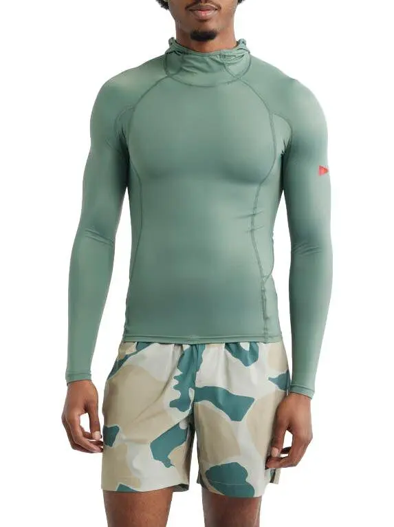 FLORENCE Long Sleeve Hooded Rashguard - Dark Sage