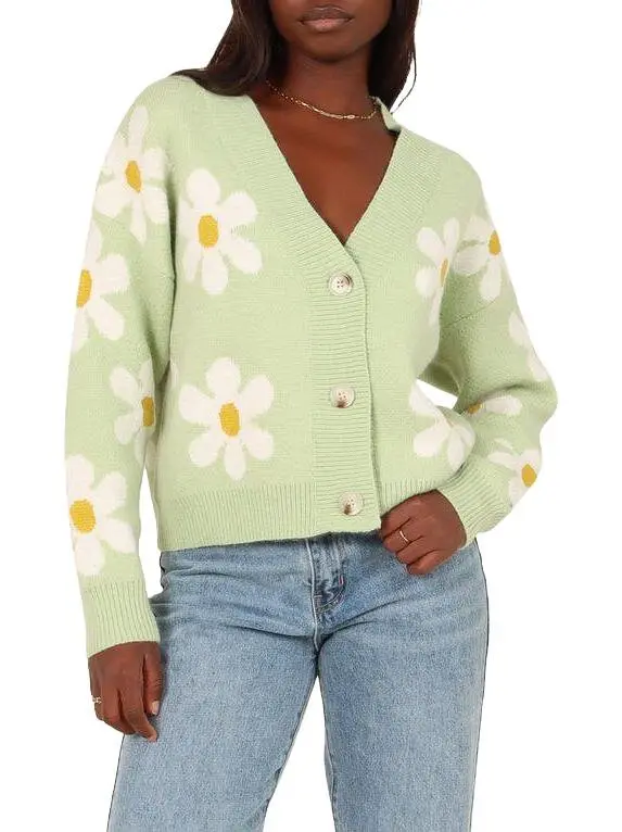 PETAL & PUP Daisy Cardigan - Green