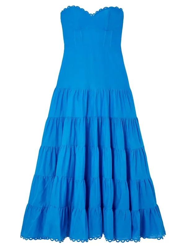 Charo Ruiz Ibiza Danny Strapless Maxi Dress - Blue