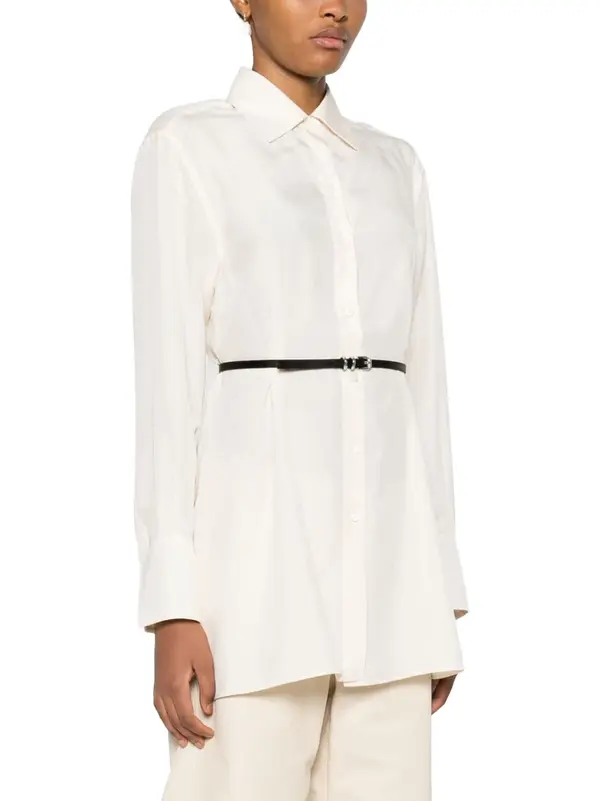 Givenchy Voyou Silk Shirt - Neutrals