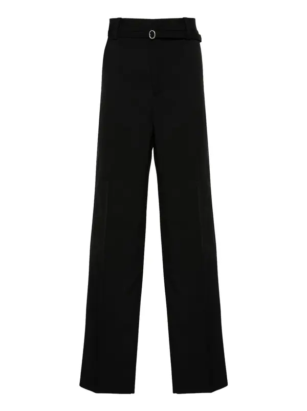 JIL SANDER Belted Tailored Trousers - Black