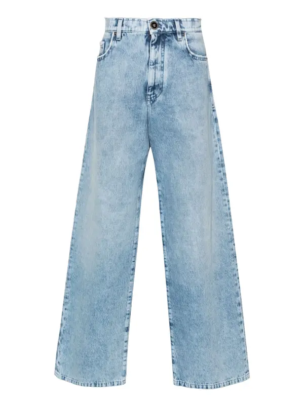 Versace Mid-rise Straight-leg Jeans - Blue