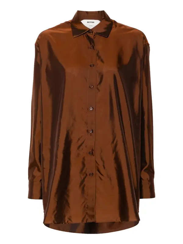 BETTTER Loose Fit Shirt - Brown