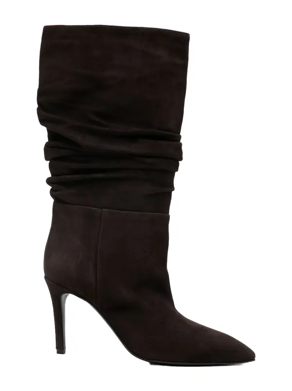 VIA ROMA 15 85mm Suede Boots - Brown