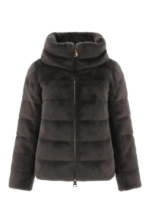 Herno Faux Fur Jacket - Grey