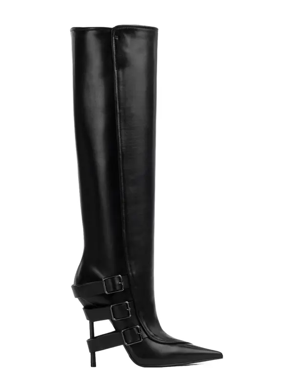 LE SILLA 120mm Pointed Boots - Black