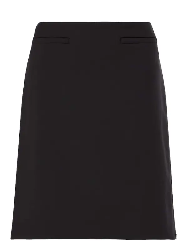 Sportmax Luigia Virgin Wool Miniskirt - Black
