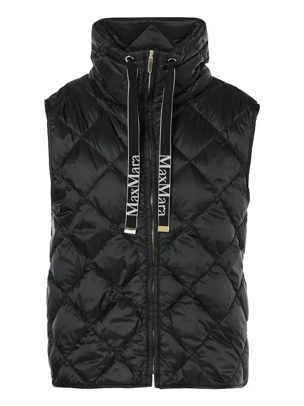 Max Mara The Cube Tregic Quilted Down Vest - Black