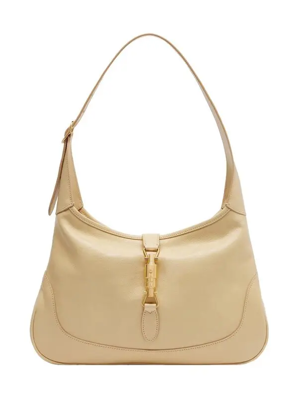 Gucci Jackie Medium Leather Shoulder Bag - Yellow