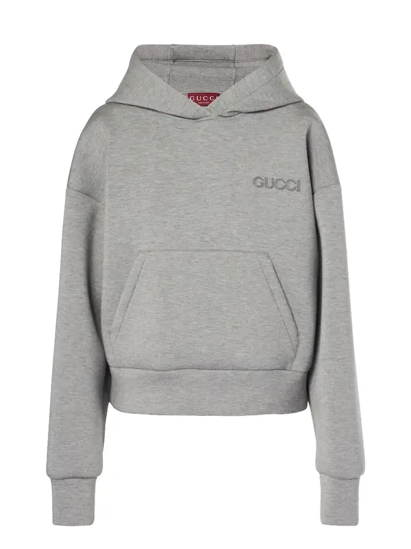 Gucci Jersey Hoodie - Grey
