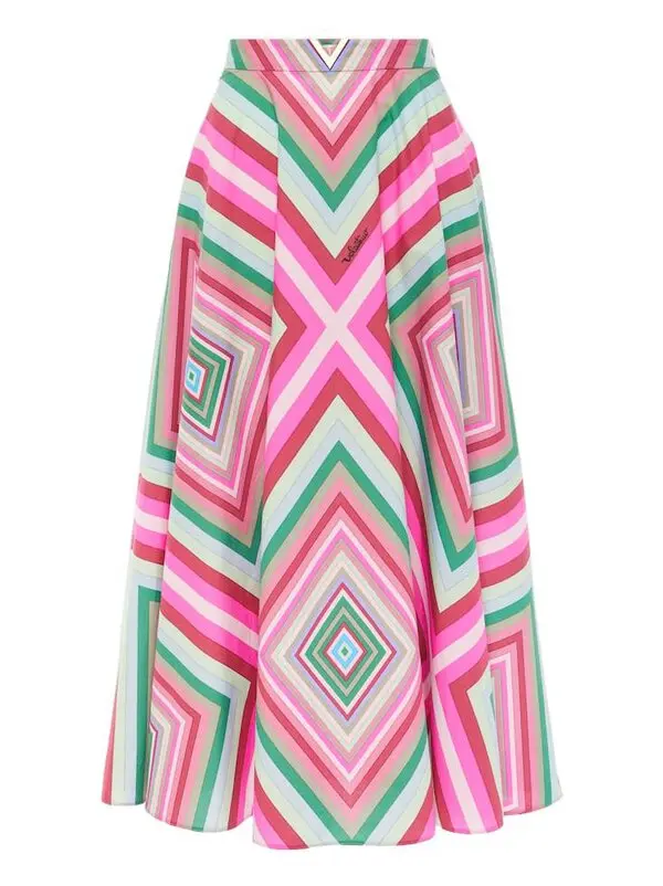 Valentino Garavani Rhombus 75 Maxi Skirt - Multicoloured