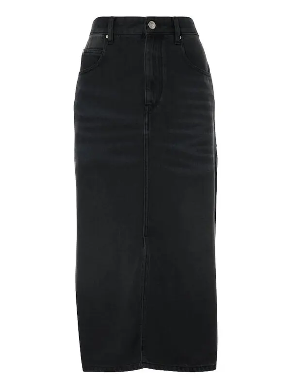 Isabel Marant Tilauria Denim Skirt - Black
