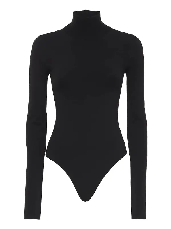 Khaite Thea Wool-blend Bodysuit - Black