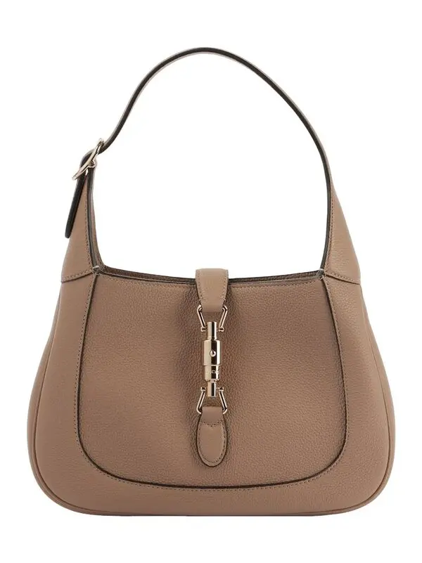 Gucci Jackie 1961 Leather Shoulder Bag - Beige