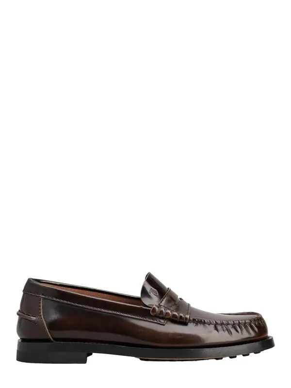 TOD'S Leather Loafers - Brown