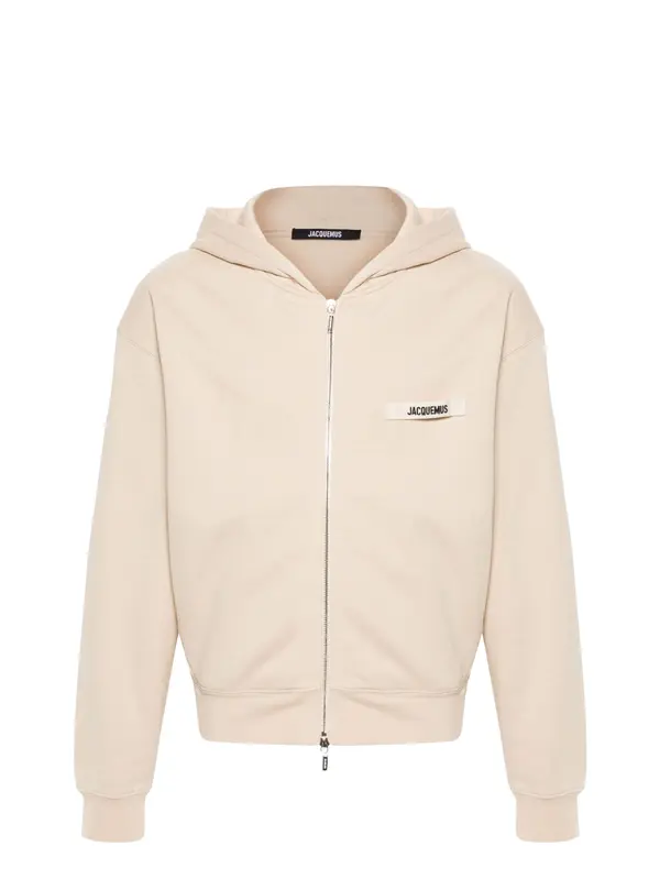 Jacquemus Le Hoodie Gros Grain Hoodie - Neutrals