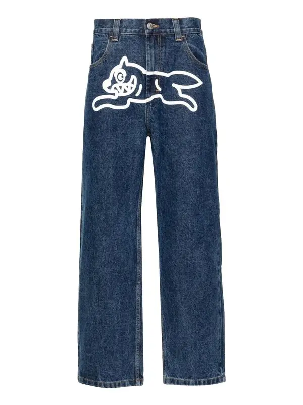 ICECREAM Running Dog Straight Leg Jeans - Blue