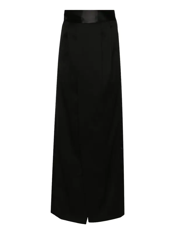 MAISON MARGIELA Pleat-detailing Maxi Skirt - Black