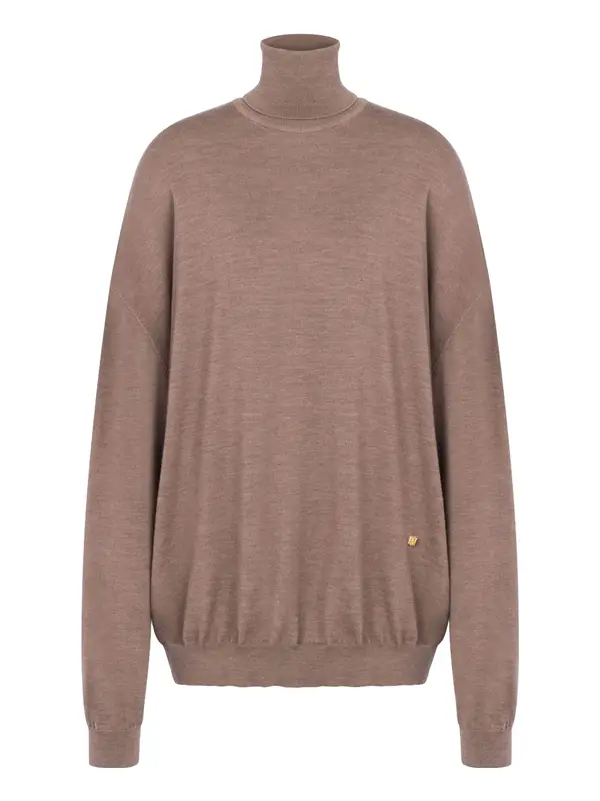Moschino Wide-sleeved Virgin Wool Jumper - Neutrals