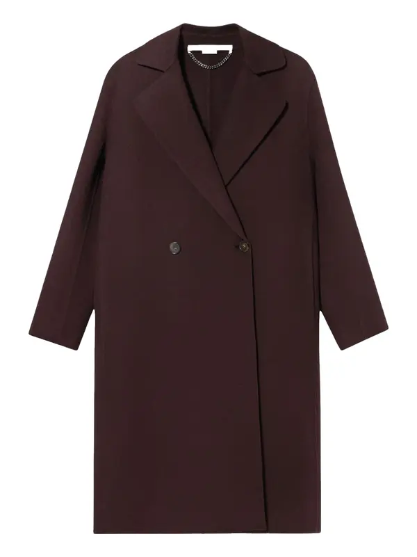 Stella McCartney Double-breasted Wool Coat - Brown