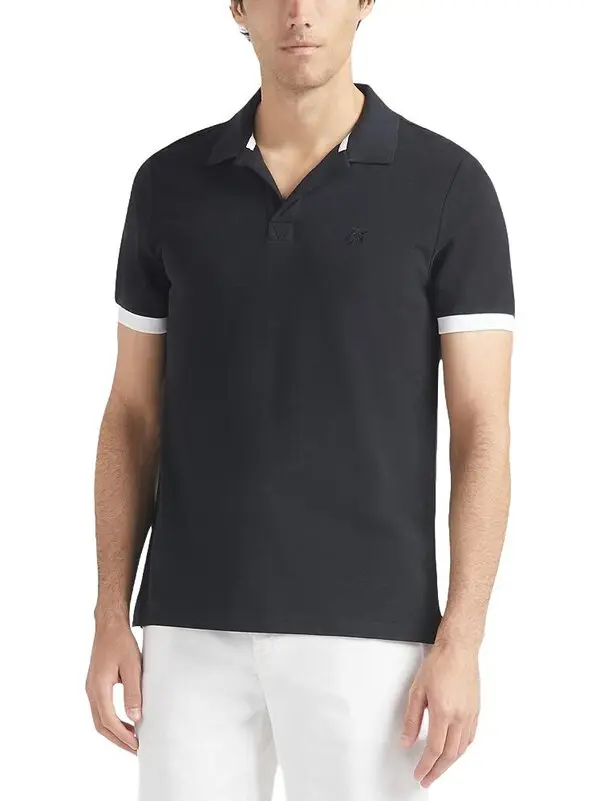 Vilebrequin Palan Classic Fit Cotton Pique Polo Shirt - Black