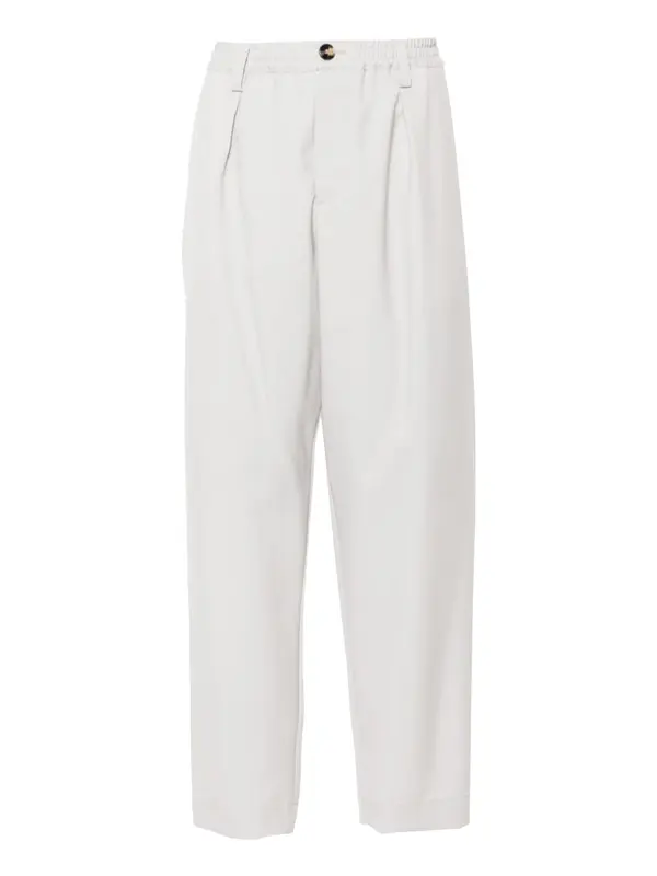 Marni Wool Tapered Trousers - Grey