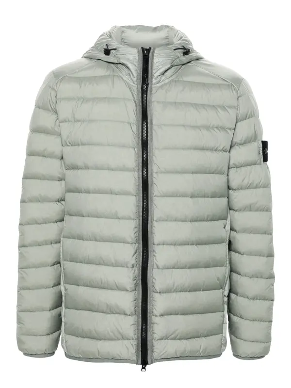 Stone Island Loom Woven Chambers R-nylon Down Jacket - Grey