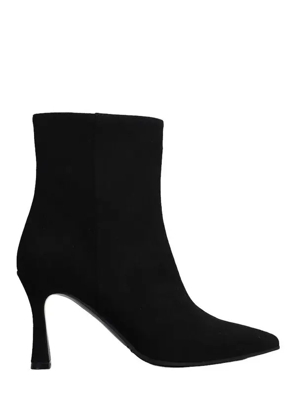 EVALUNA High Heel Ankle Boots - Black