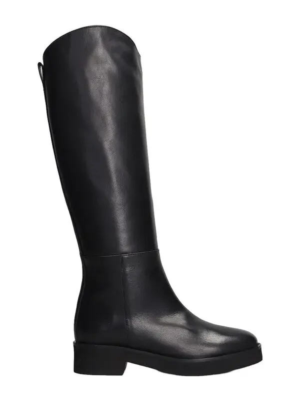 EVALUNA Low Heel Boots - Black