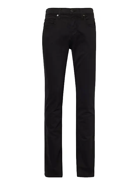 Paige Federal Slim-fit Straight-leg Stretch-denim Jeans - Black Twil Eco