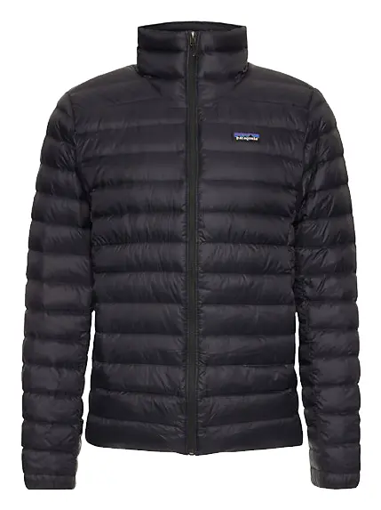 Patagonia Funnel-neck Hooded Shell-down Jacket - Black