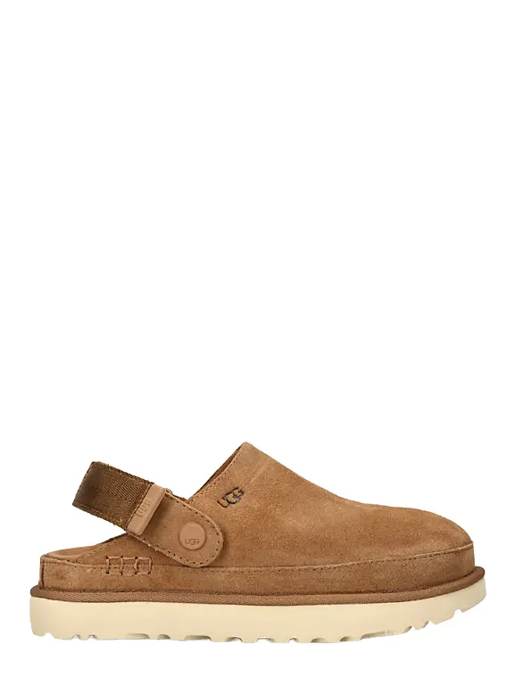 UGG Goldenstar Suede Clogs - Brown