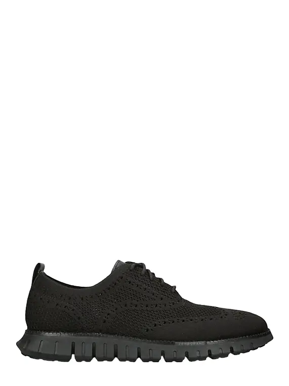 Cole Haan Zerøgrand Wingtip Stitchlite Knitted Oxford Shoes - Black