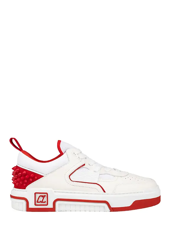 CHRISTIAN LOUBOUTIN Astroloubi Leather Trainers - White/loubi