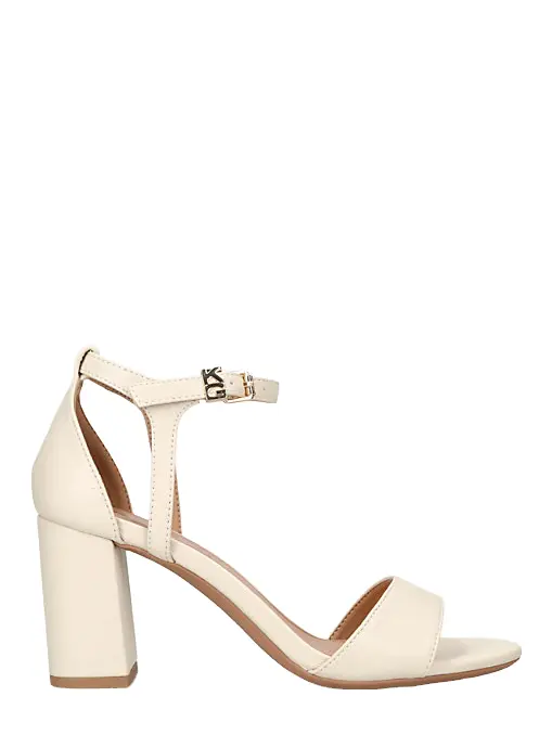 Kurt Geiger Faryn Faux-leather Heeled Sandals - Bone