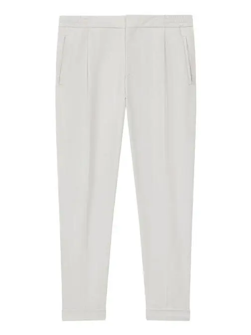 REISS Relaxed-fit Tapered Trousers - Navy