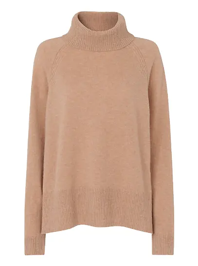 Whistles Relaxed-fit Cashmere Jumper - Tan