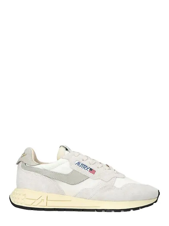 AUTRY Reelwind Brand-embroidered Low-top Trainers - White/oth