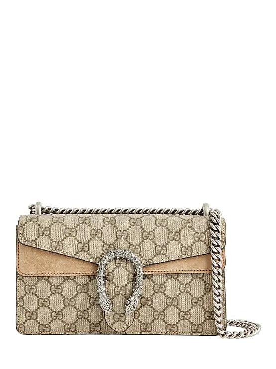 Gucci Dionysus Gg Canvas Shoulder Bag - Bei.ebo/taupe/blk Di