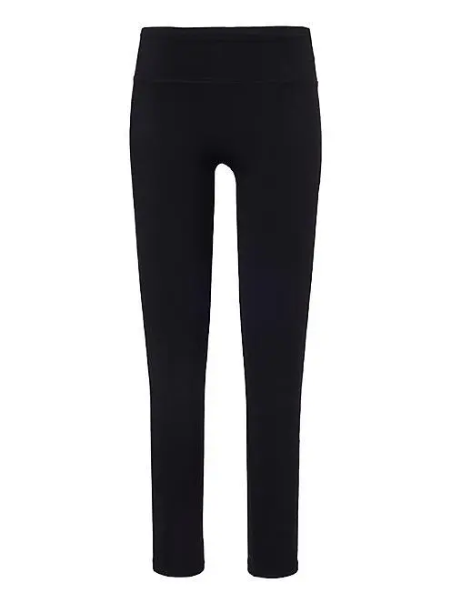 THE COUTURE CLUB High-rise Slim-fit Stretch-woven Leggings - Black