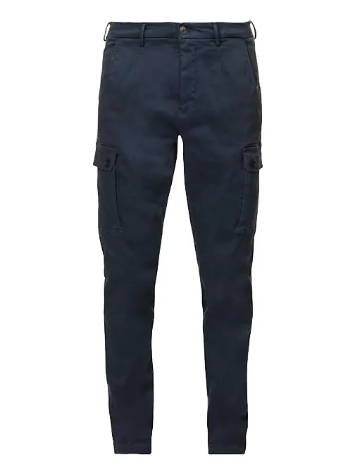 REPLAY Jaan Hypercargo Tapered-leg Trousers - Blue