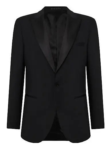 REISS Poker Single-breasted Slim-fit Stretch-wool Blend Suit Jacket - Black