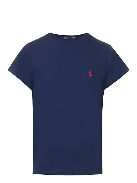 Polo Ralph Lauren Logo-embroidered Cotton-jersey T-shirt - Cruise Navy