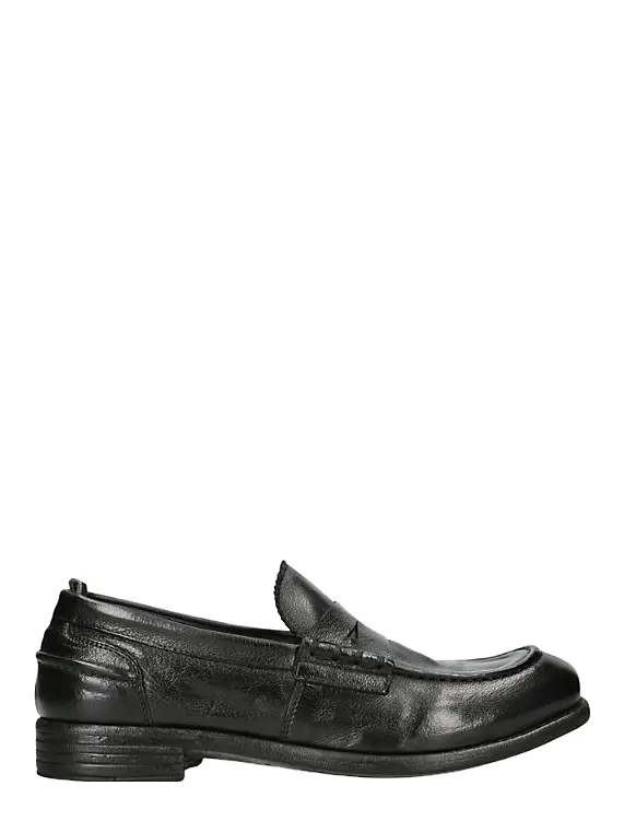 Officine Creative Calixte Leather Penny Loafers - Black