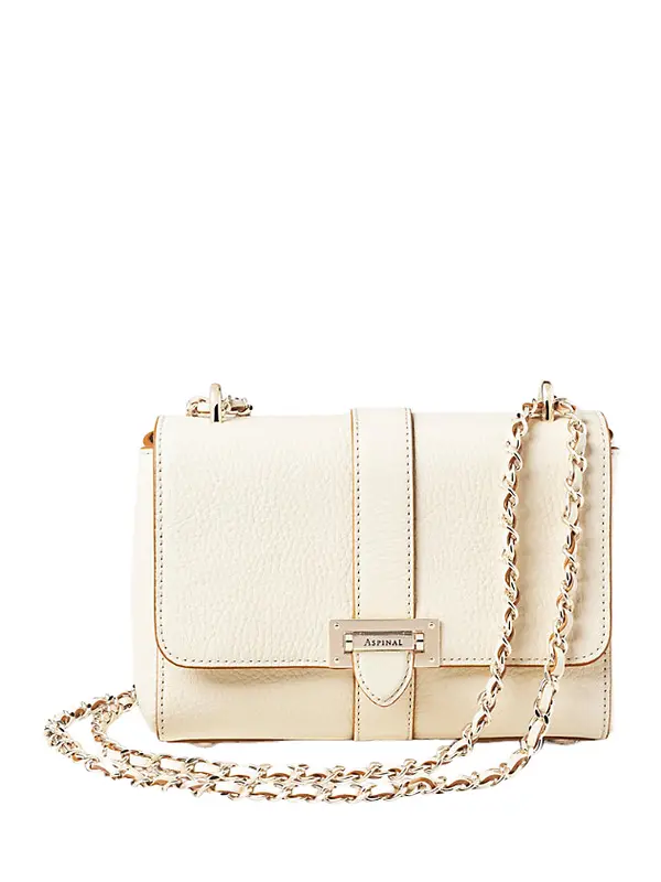 ASPINAL OF LONDON Lottie Shoulder Bag - Ivory