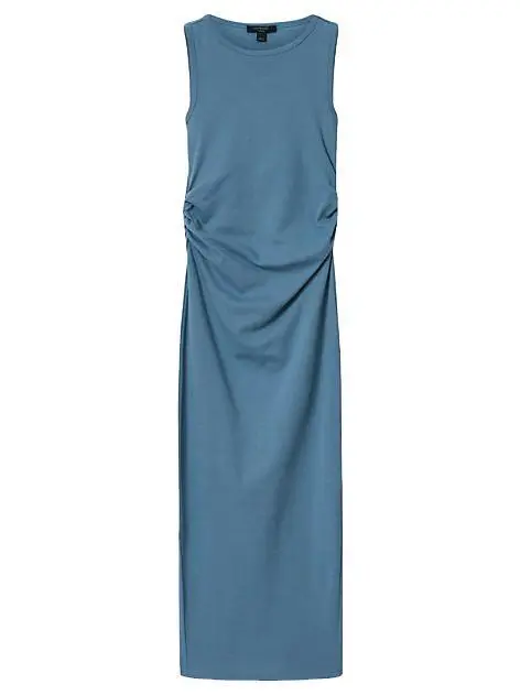 ALLSAINTS Katarina Side-ruched Maxi Dress - Captain Blue