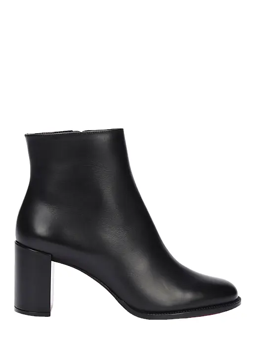 CHRISTIAN LOUBOUTIN Adoxa 70 Leather Heeled Boots - Black