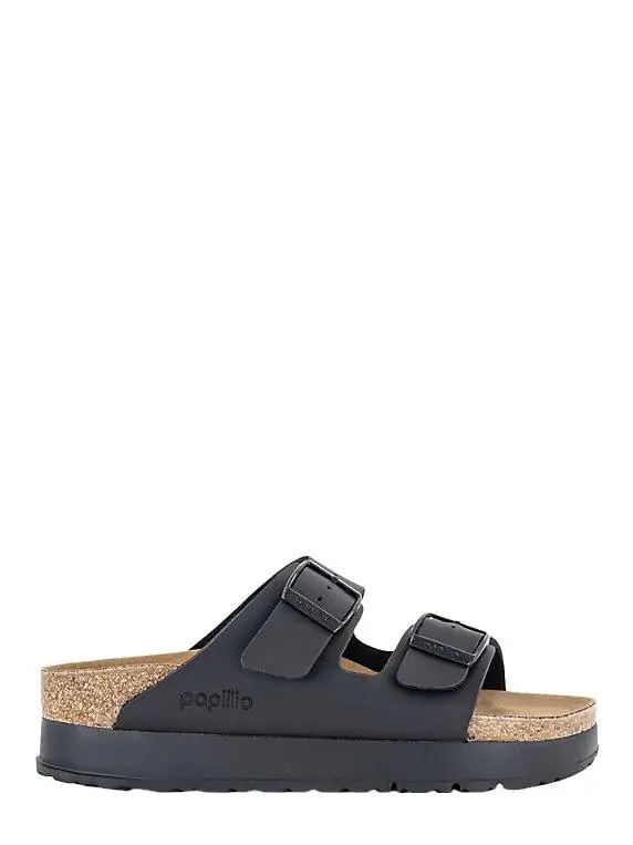 BIRKENSTOCK Arizona Flex Platform Woven Sandals - Black