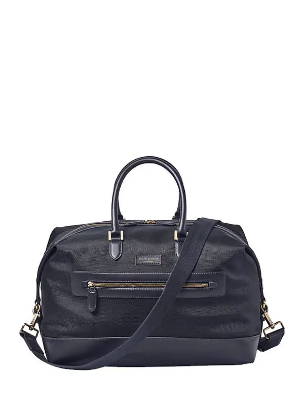 ASPINAL OF LONDON Logo-embellished Duffle Bag - Navy